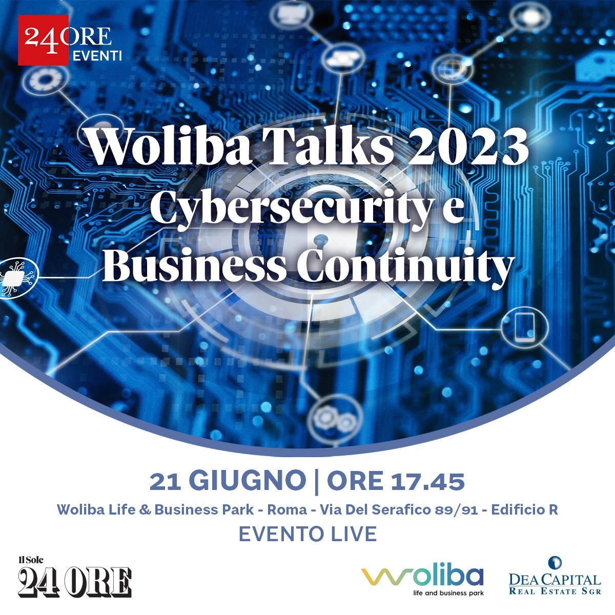 Cybersecurity e Business Continuity - Woliba 2023 | Sole 24 Ore Eventi